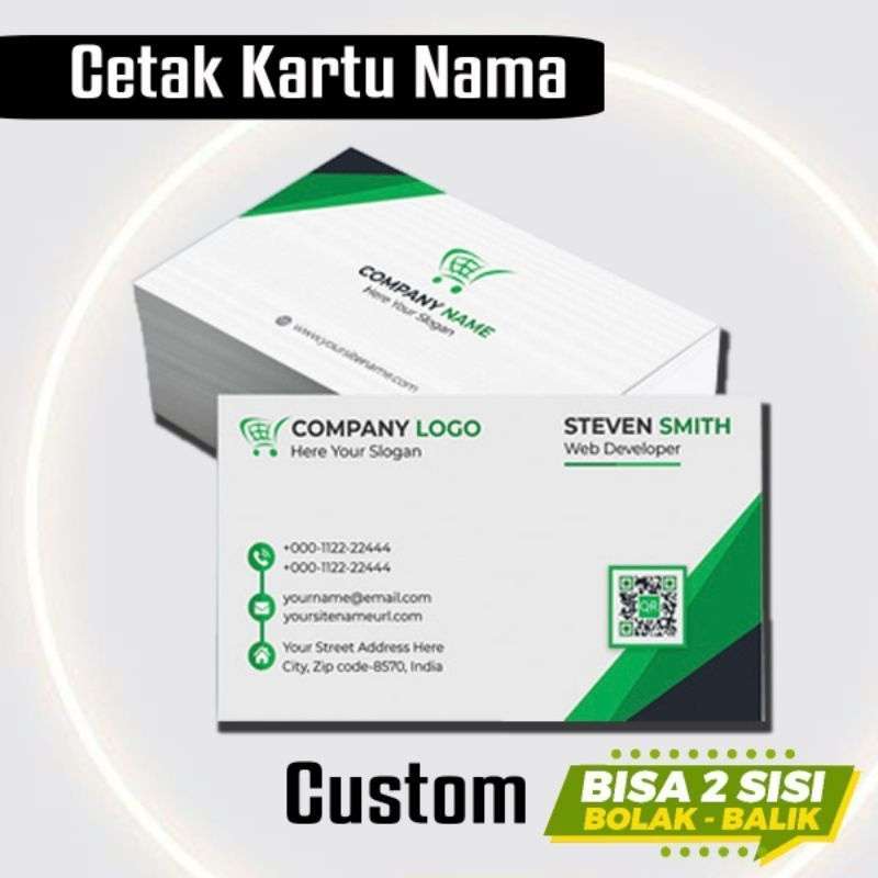 Jual Cetak Print Kartu Nama Satuan , Kartu Caleg,business Card, Id Card ...