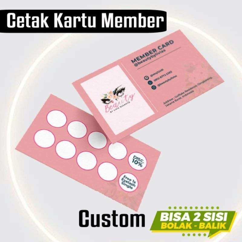 Jual Cetak Kartu Nama, Business Card, Kartu Member, Kartu Caleg Custom ...