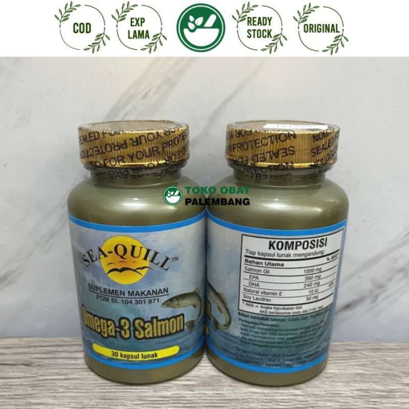 Promo Sea Quill Omega 3 Salmon 30 Kapsul Lunak Sea-quill Omega 3 Salmon ...