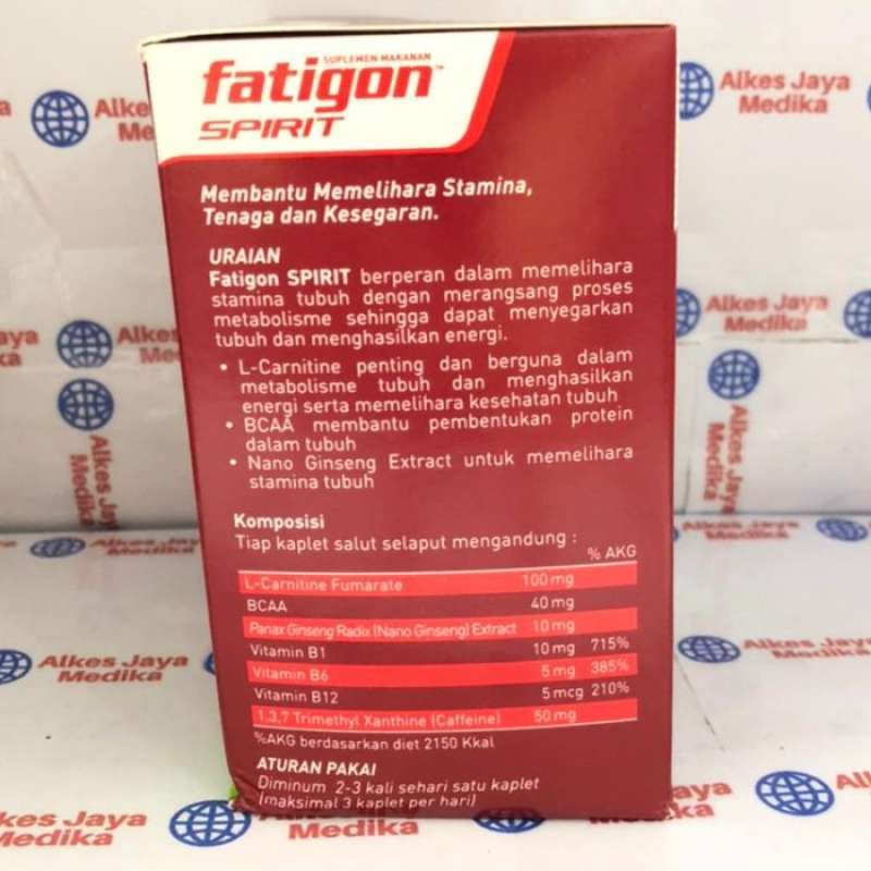 Promo Fatigon Spirit (1box Isi 10strip @6tablet) - Multivitamin Diskon ...