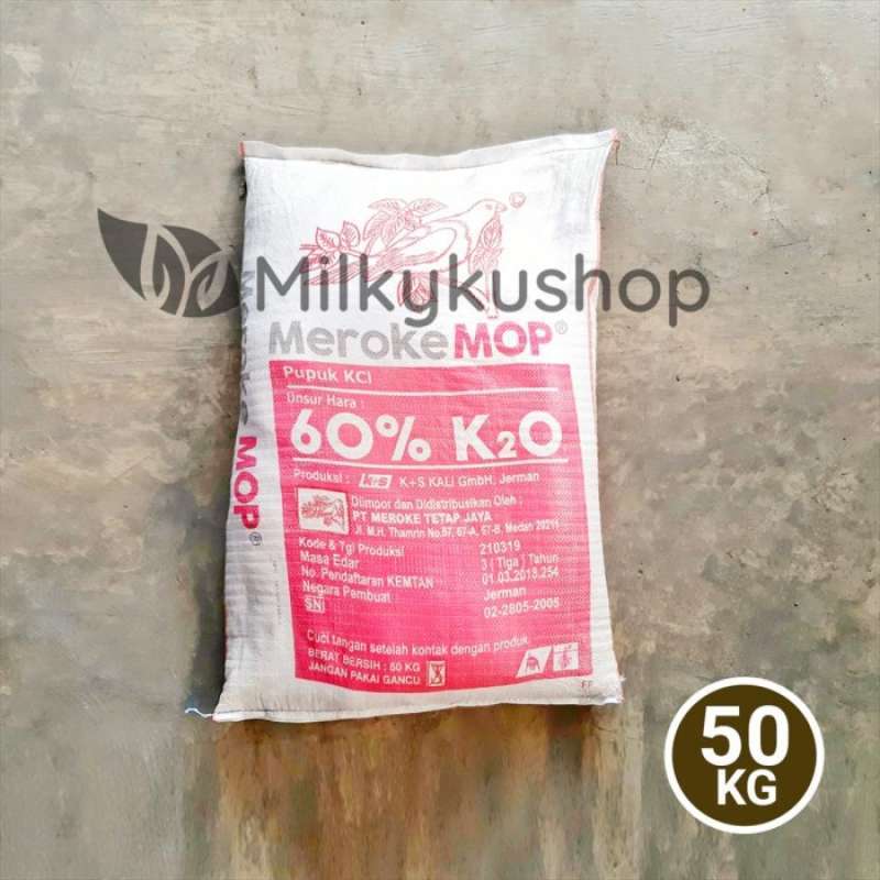 Promo Pupuk Meroke Mop Kcl 50 Kg Kemasan Pabrik Via Cargo Diskon 9% Di ...