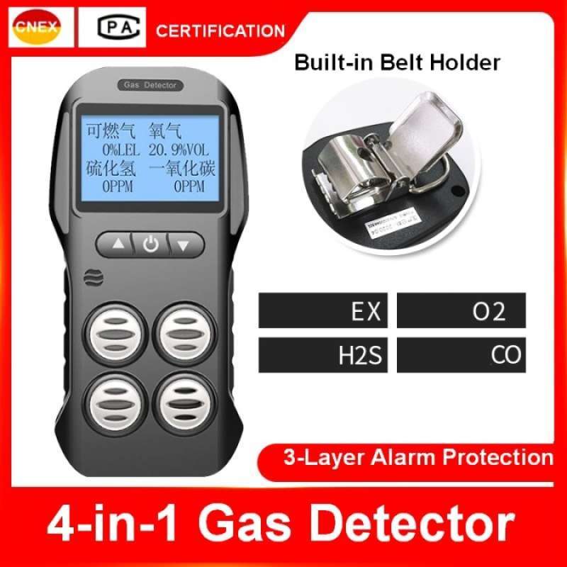 Promo Gas Detector 4-in-1 O2 Co Lel H2s With Alarm Sensor Monitor - Selera_kita Store Diskon 50% ...