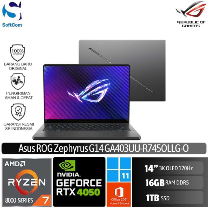 Jual Asus Rog Zephyrus G14 Ga403 Original Murah - Harga Diskon Mei 2024 ...