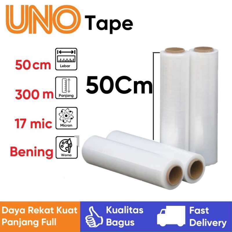 Promo Stretch Film Plastik Wrapping 50 Cm X 300 Meter 17 Micron Diskon ...