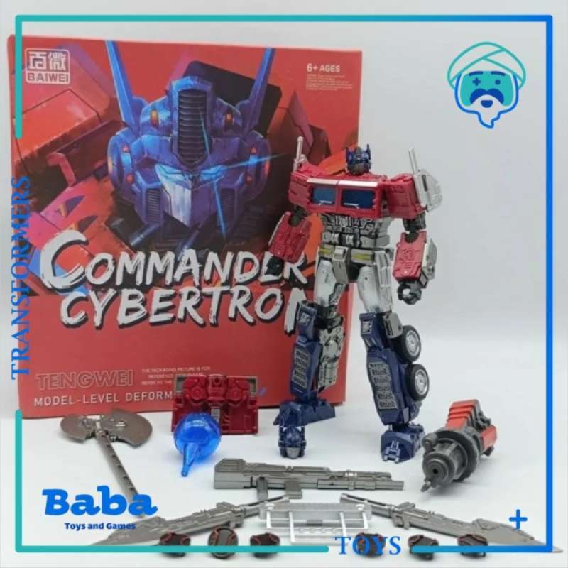Promo Transformers Baiwei Tw-1027 Optimus Prime Commander Cybertron ...