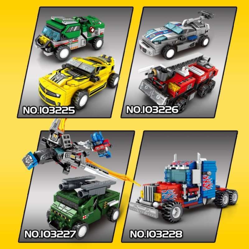 Promo Mainan Mobil Robot Transformers / Sembo Block Transformer ...