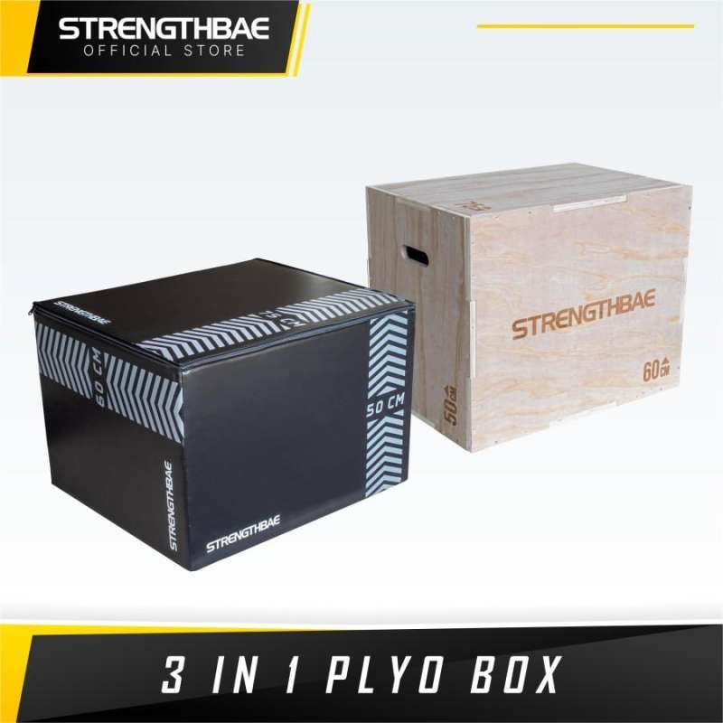 Jual 3 In 1 Plyo Box Strengthbae Crossfit Wooden And Soft Plyometric ...