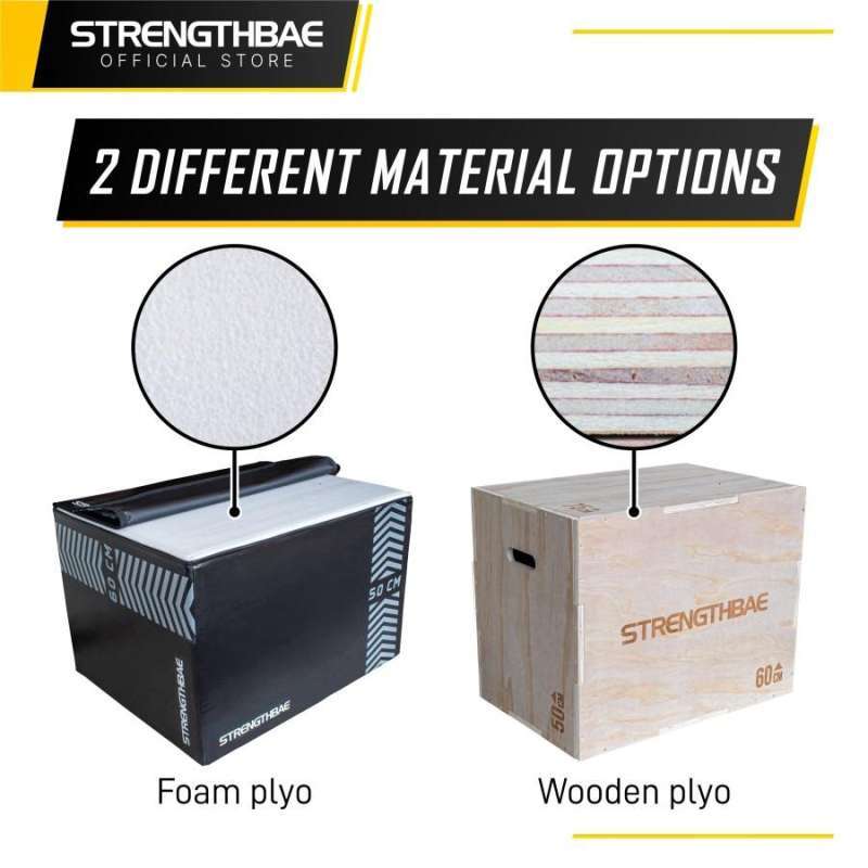 Jual 3 In 1 Plyo Box Strengthbae Crossfit Wooden And Soft Plyometric ...