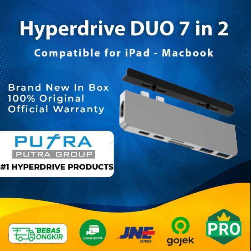 Promo Hyperdrive Duo 7 In 2 Original For iPad Air Pro MacBook Air Pro ...