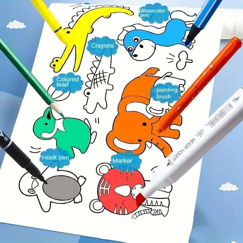 Jual Roll Kertas Mewarnai Tempel Dinding Coloring Paper Panjang 300cm ...