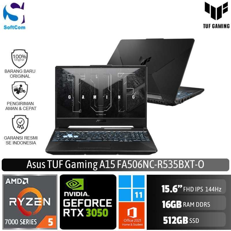 Promo Asus Tuf Gaming A15 Fa506nc R535bxt Laptop Gaming [r5 7535hs/16gb ...