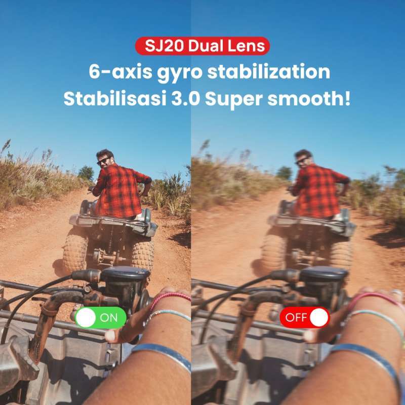 Promo Sjcam Sj20 Dual Lens Dual Screen 4k Action Camera - Premium ...