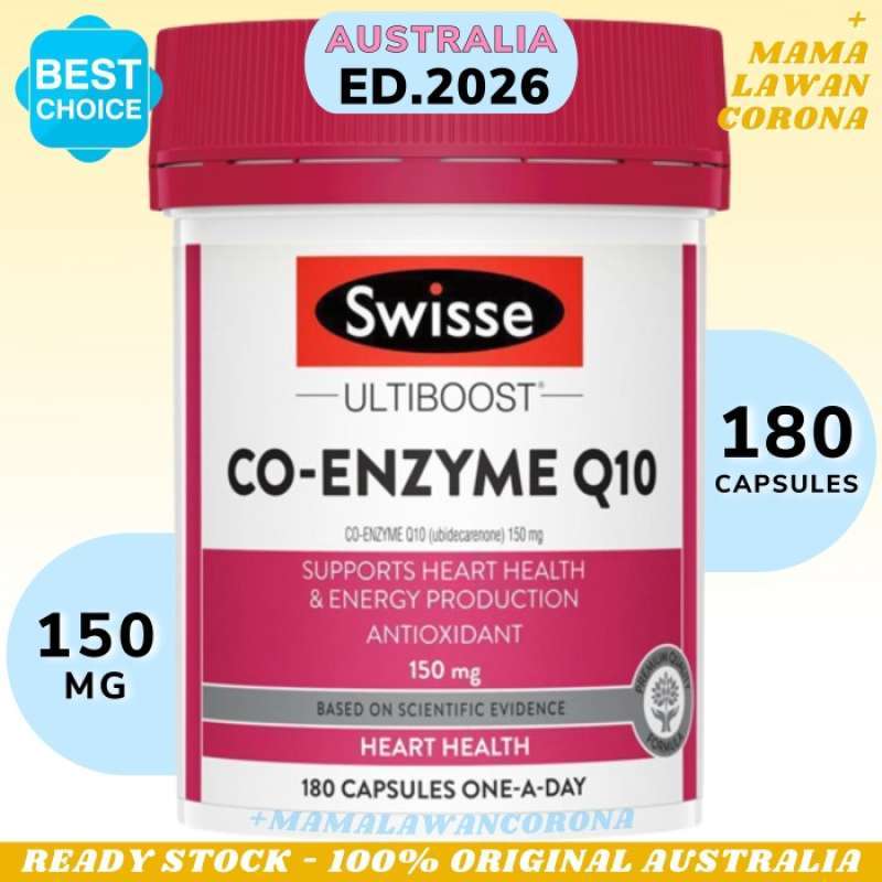 Promo Swisse Co Enzyme Q10 180 Coenzyme Blackmores Coq10 150mg 30 125 Caps Diskon 33% Di Seller ...