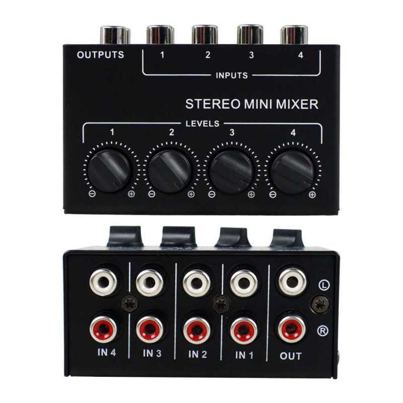 Jual Stero Professional Mini Mixer Amplifier Audio Ultra-compact 4 Channel Di Seller Kancilnet ...