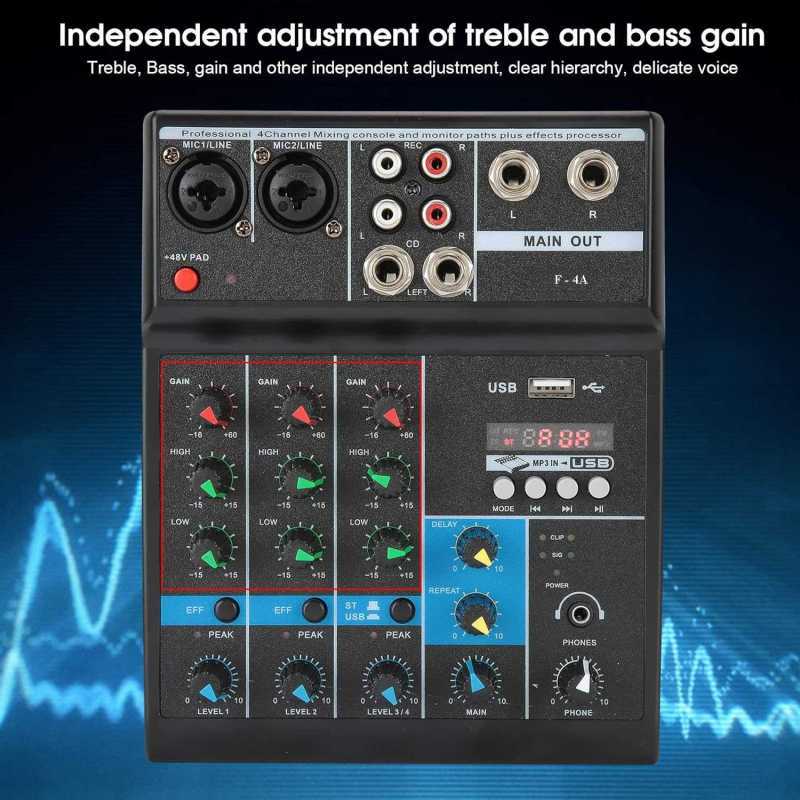 Jual Leedoar Mixer Audio Professional Monitor Paths Usb 4 Channel Di Seller Kancilnet - Kedoya ...