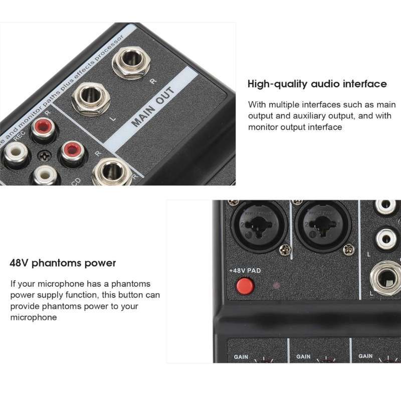 Jual Leedoar Mixer Audio Professional Monitor Paths Usb 4 Channel Di Seller Kancilnet - Kedoya ...