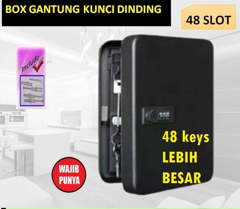 Jual Keybox Kotak Kunci Besi Dinding Key Box Kotak Kunci Dinding Besi ...