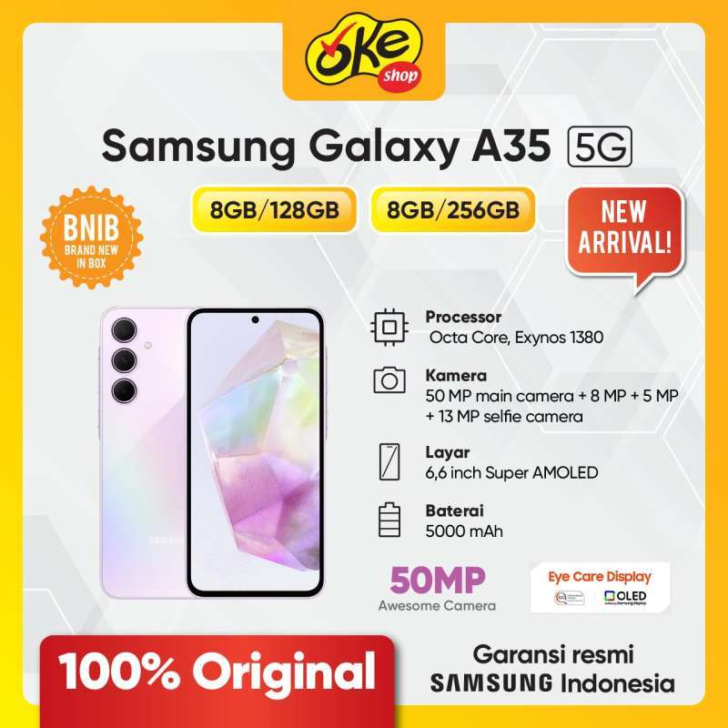 Jual Samsung A35 Di Jakarta Selatan Spesifikasi Original, Murah & Diskon Harga Juli 2024 | Blibli