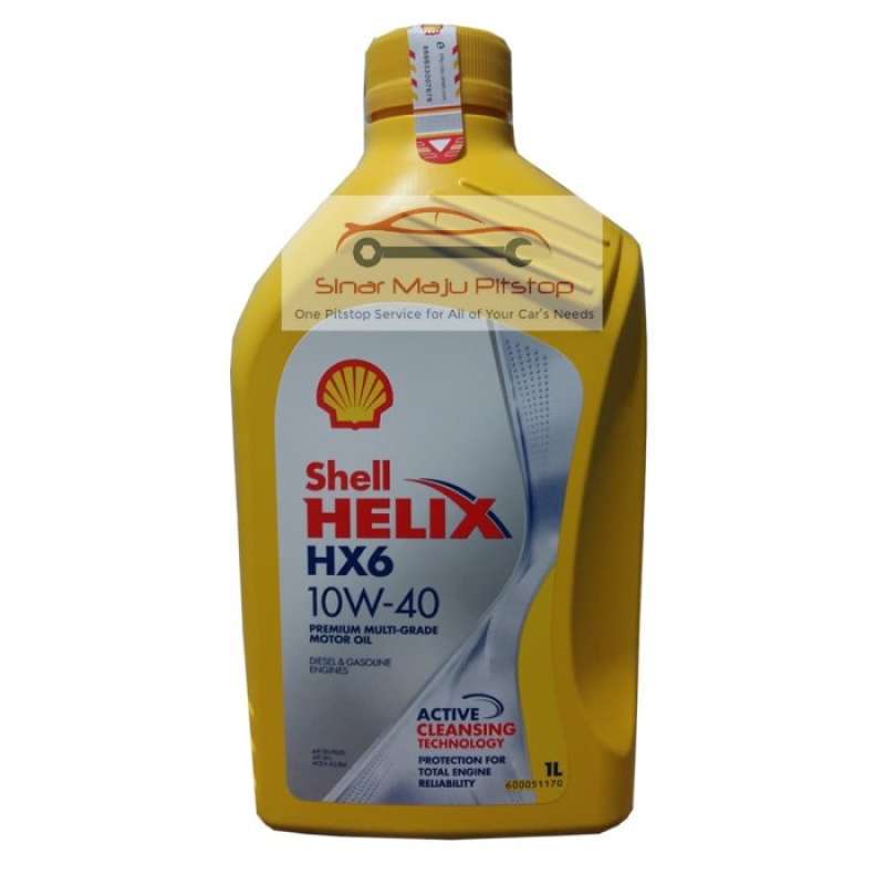 Promo Shell Helix Hx6 10w-40 Api Sn Plus Oli Mobil Bensin 1 Liter ...