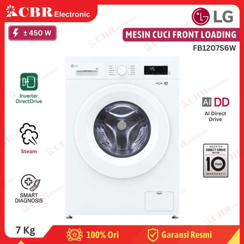 Jual Mesin Cuci Lg Front Loading 7 Kg Fb1207s6w Di Seller Cbr ...
