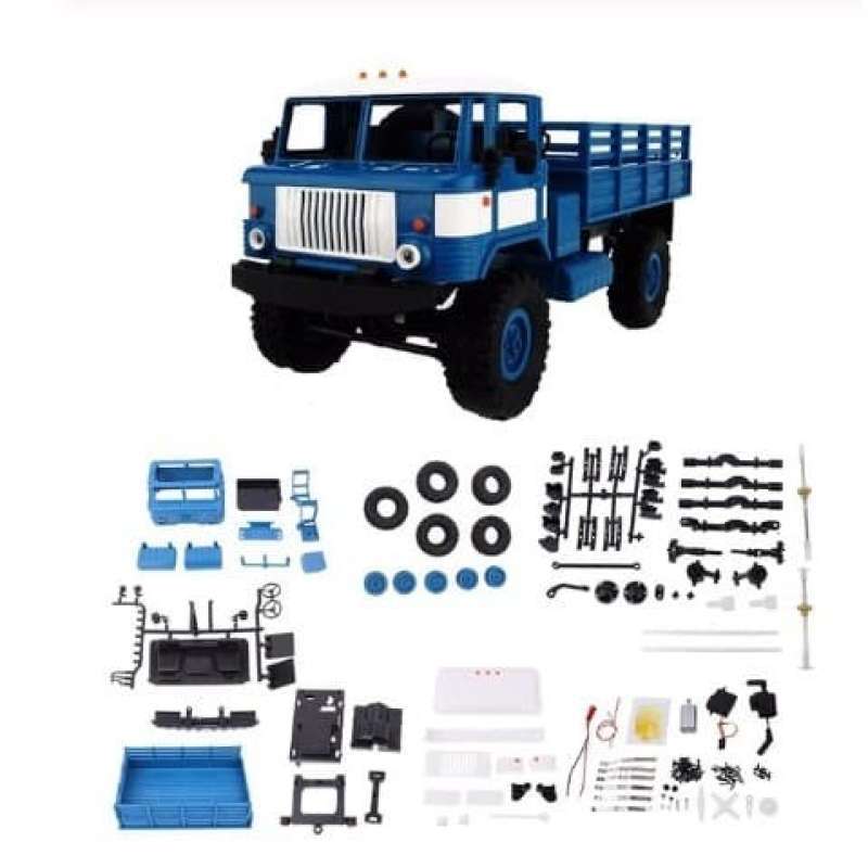 Promo Wpl B-24k B24k 1/16 Rc Military Truck Off-road Kit Version Diskon ...