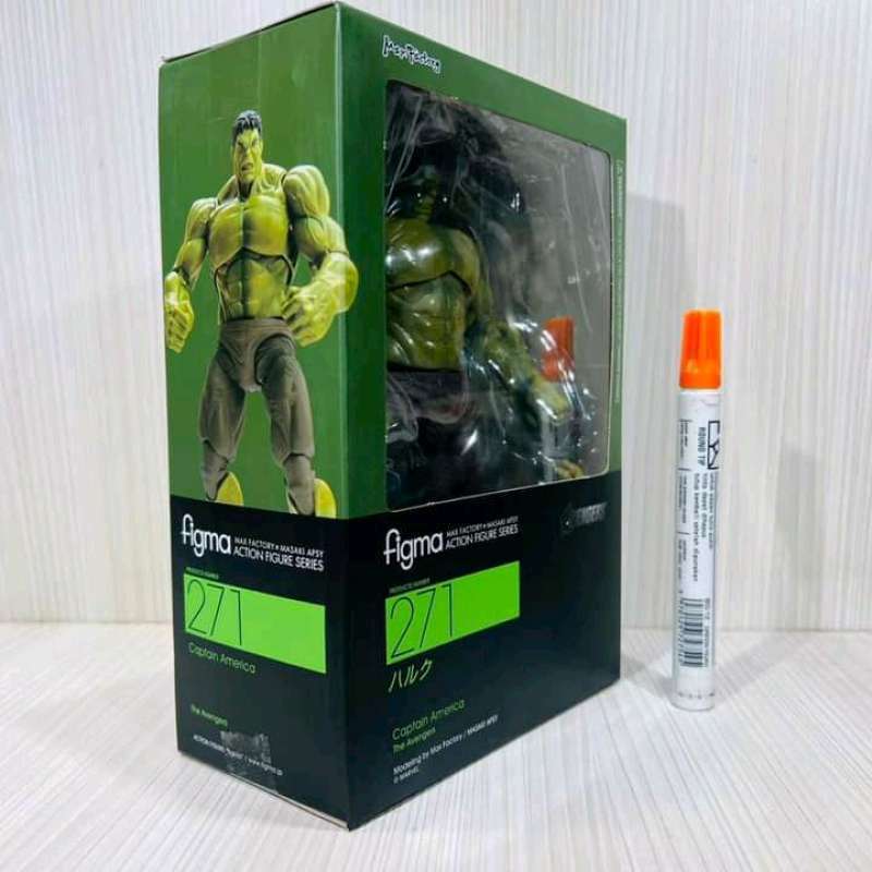 Jual Action Figure Figma Hulk 271 Avengers Tinggi Sekitar 6 Inch Recast ...