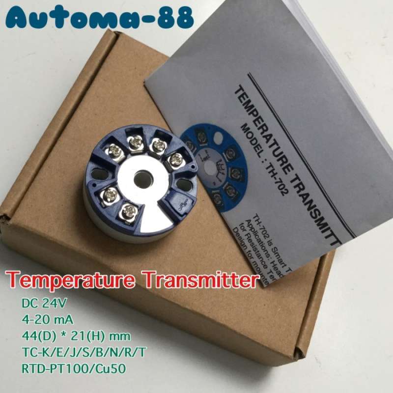 Promo Wisner Th-702 Temperature Transmitter 4-20ma 24vdc Pt100 Type-k-t ...