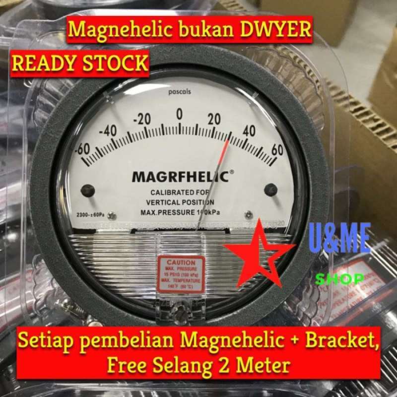 Promo Magnehelic -30 To 30pa Micro Differential Pressure Gage Te2000 - -60 0 60 Pa Diskon 50% Di ...