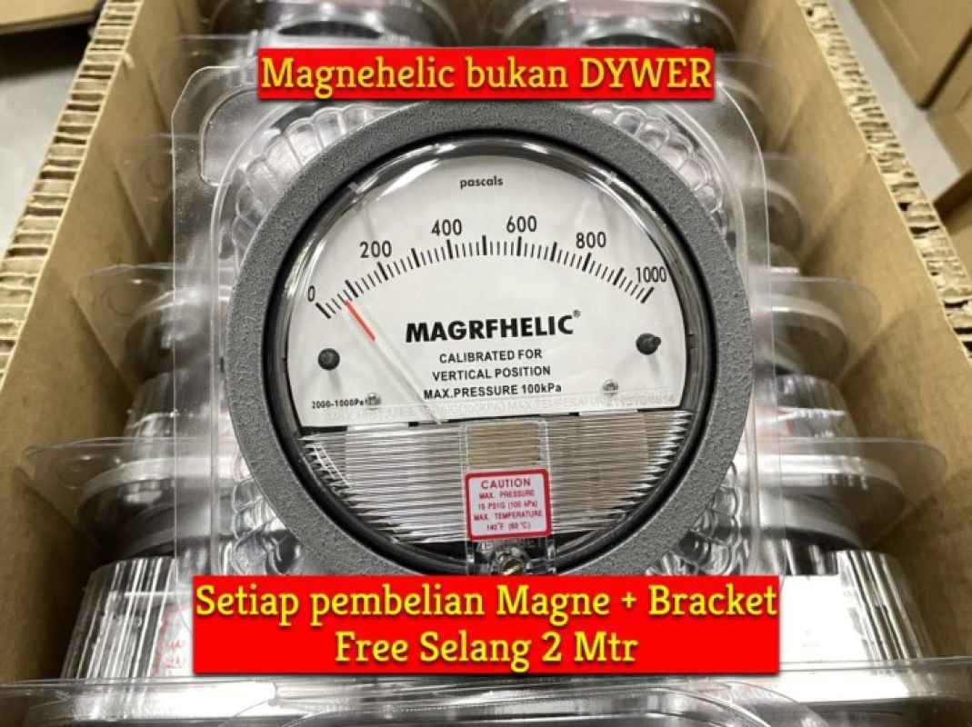 Promo Magnehelic (alat Ukur Tekanan Udara Ruang Isolasi, Ruang Operasi, Dll) - 2000-1000pa ...