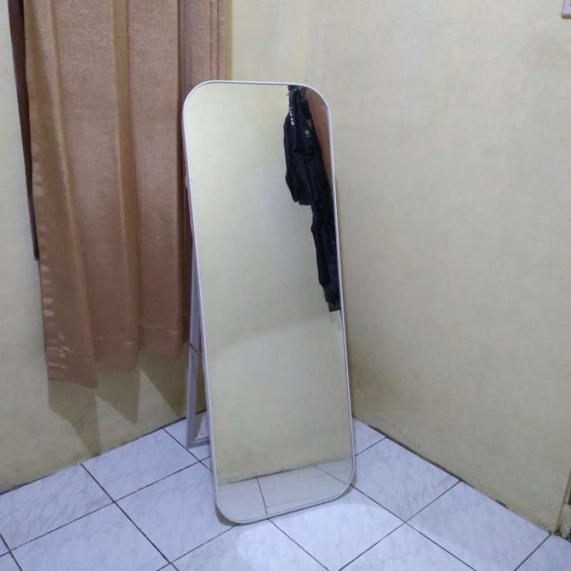 Promo Kaca Cermin Standing Mirror Oval Full Body Ukuran 123cm X 44cm ...