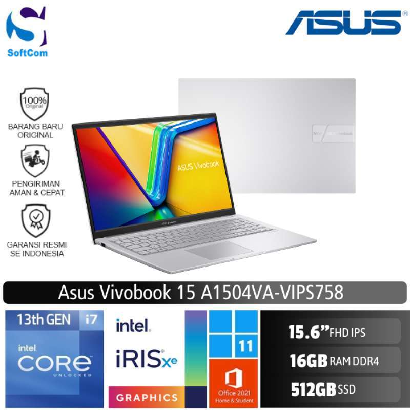 Promo Asus Vivobook 15 A1504va Vips758 Notebook [i7 1355u/16gb/512gb ...