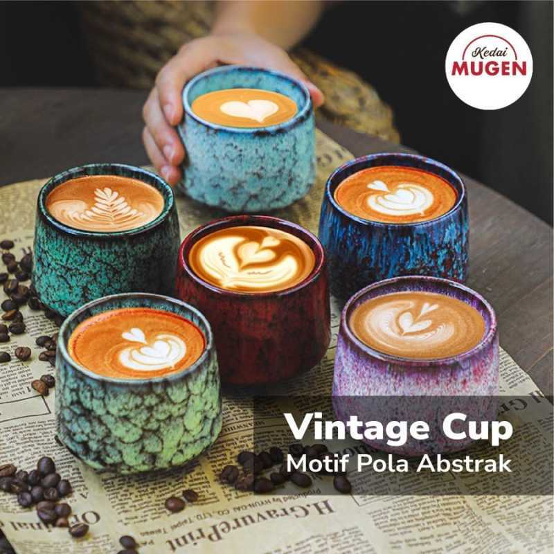 Jual Tea Coffee Vintage Cup | Gelas Kopi Teh Keramik | Mug Aesthetic ...