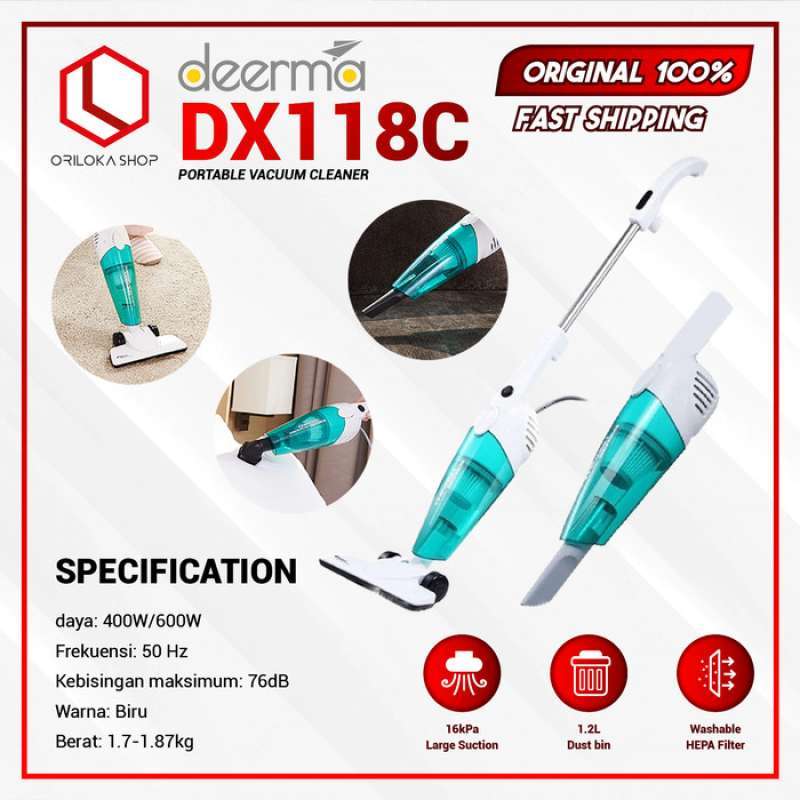 Promo Deerma Dx118c Vacuum Cleaner 2in1 - Alat Penghisap Debu - Dx118c ...