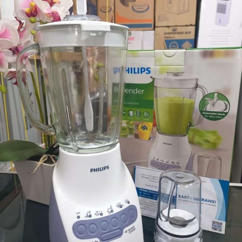 Jual Blender Philips 2 In 1 Hr 2116 New!!! Tabung Kaca Di Seller ...
