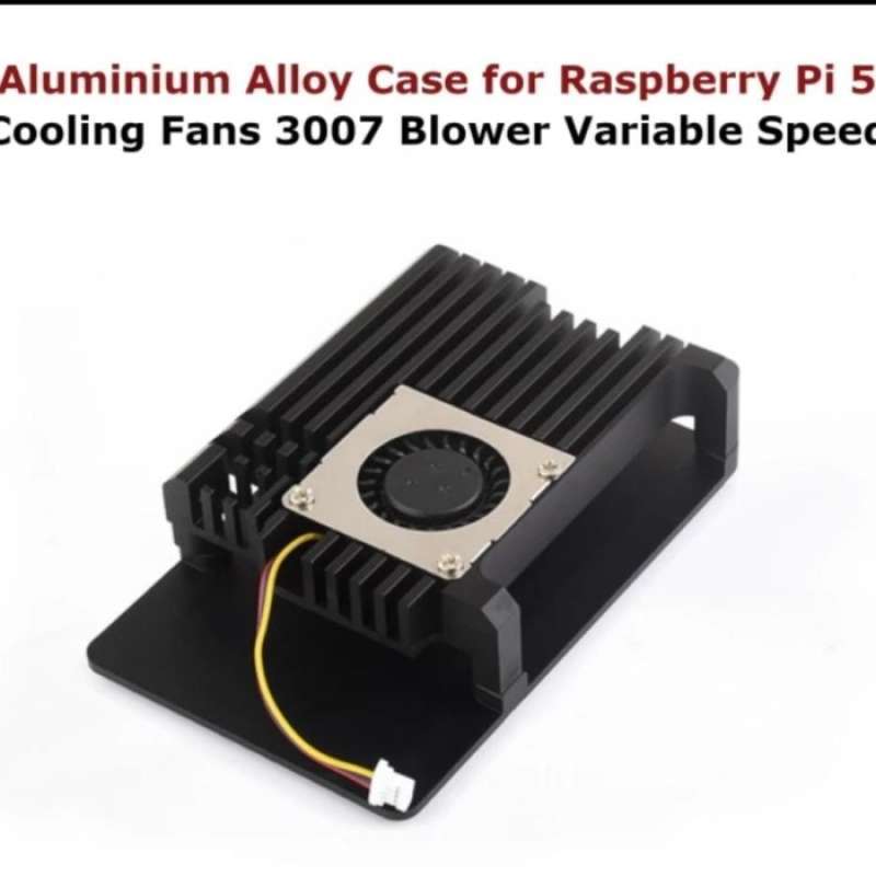 Jual Aluminum Alloy Armor Case Pi 5 Heatsink Cooler With Fan Di Seller ...