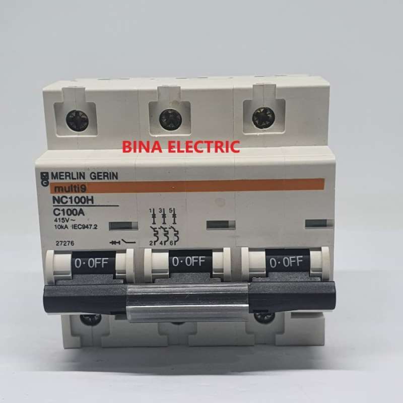 Promo Mcb Multi9/multi 9 Merlin Gerin Nc100h 3p 100a / Mcb Merlin Gerin ...