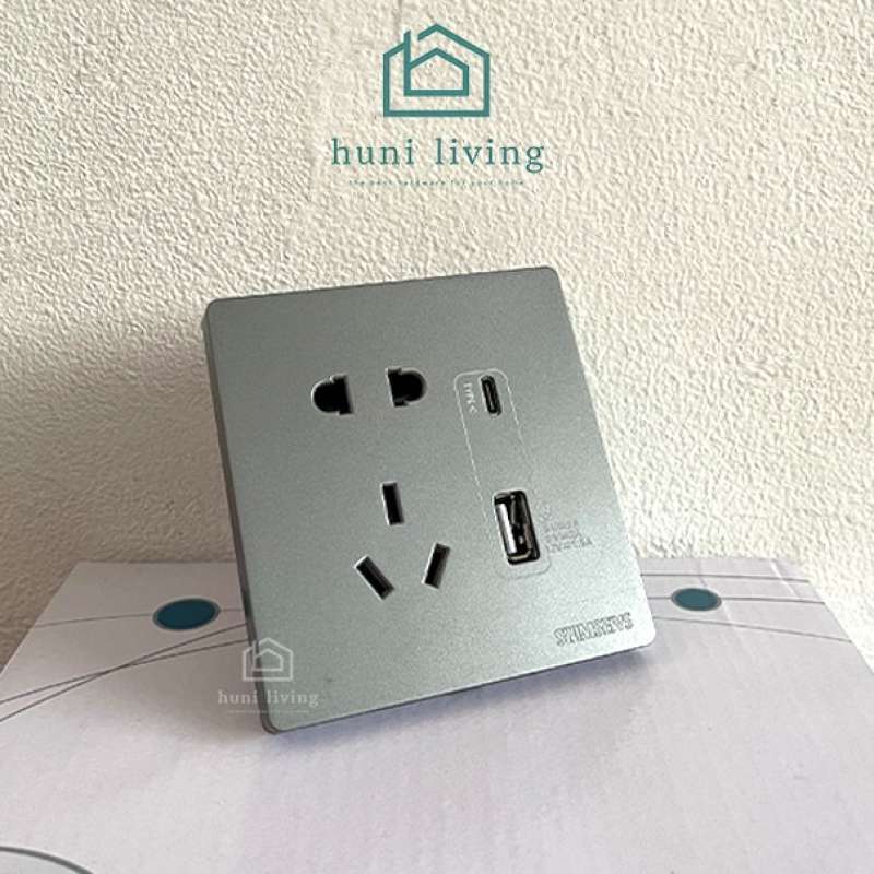 Promo Colokan Dinding 2 Usb Stop Kontak Power Socket Usb Fast Charging ...