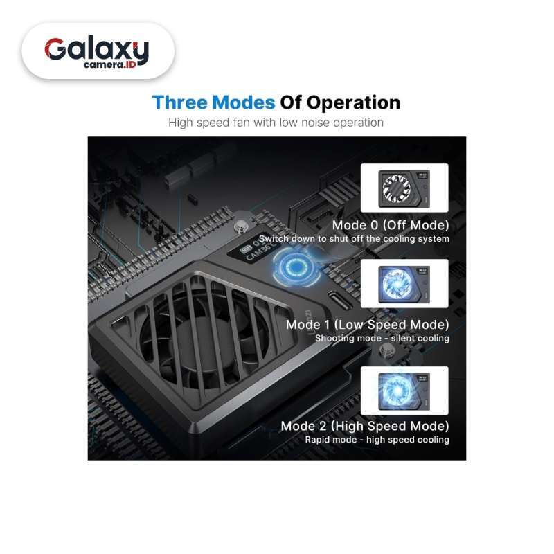 Jual Ulanzi Ca25 Camera Cooling Fan Ca 25 Fan Cooler Ca-25 For Kamera ...