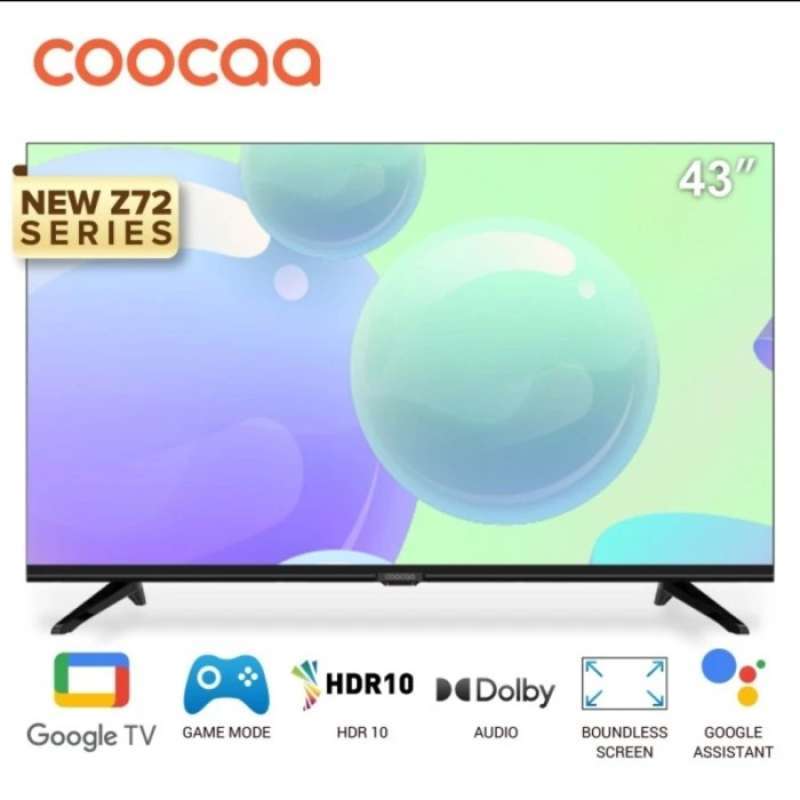 Promo Coocaa 43z72 Smart Led 43 Inch Google Tv Digital Hdr10 Resmi ...