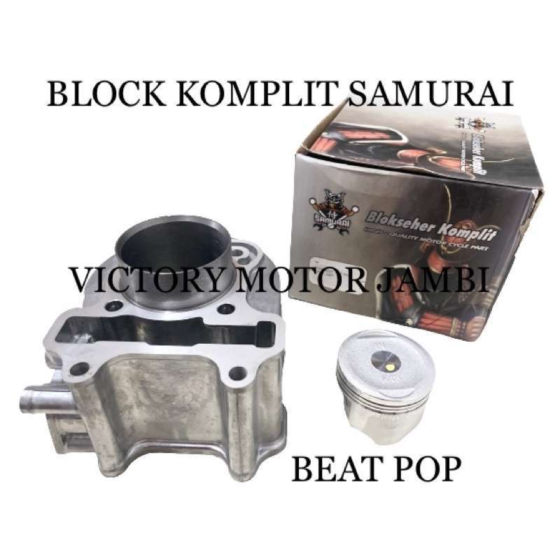 Jual Blok Block Komplit Cylinder Assy Beat Pop Esp Samurai Di Seller ...