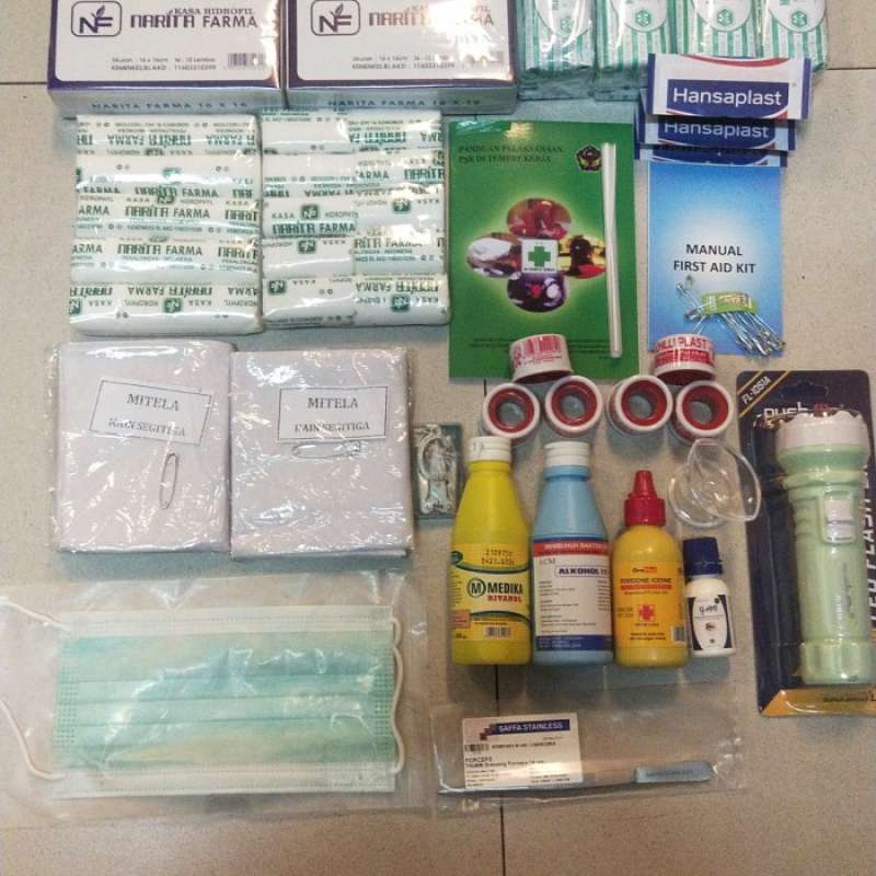 Promo Paket Isi Kotak Obat P3k Lengkap Terbaik Diskon 28% Di Seller ...