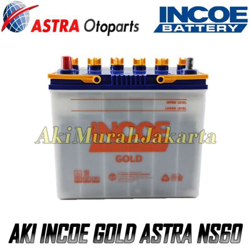 Promo Aki Mobil Apv Incoe Gold Astra Ns60 Aki Basah 12v / 45 Ah New ...