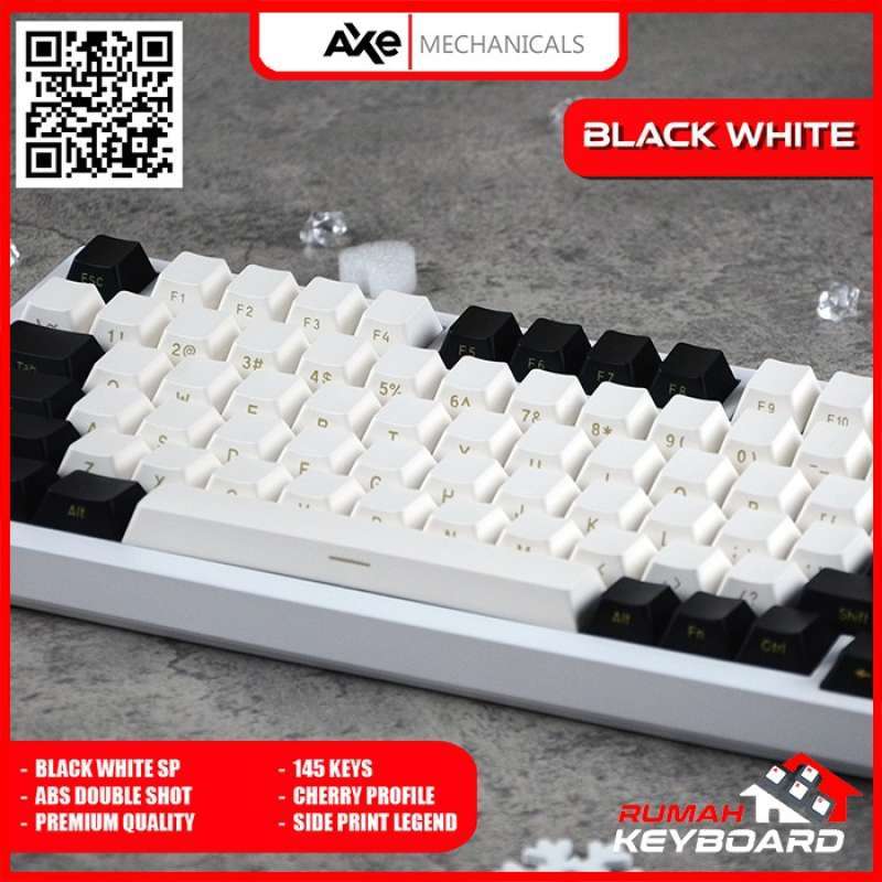 Promo Keycap - Keycaps - Cherry - Black & White Side Print - Abs Double ...