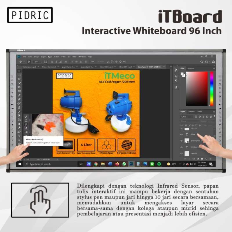 Promo Papan Tulis Interaktif Itboard 96 Inch Interactive Smartboard Diskon 47% Di Seller Mimiso ...