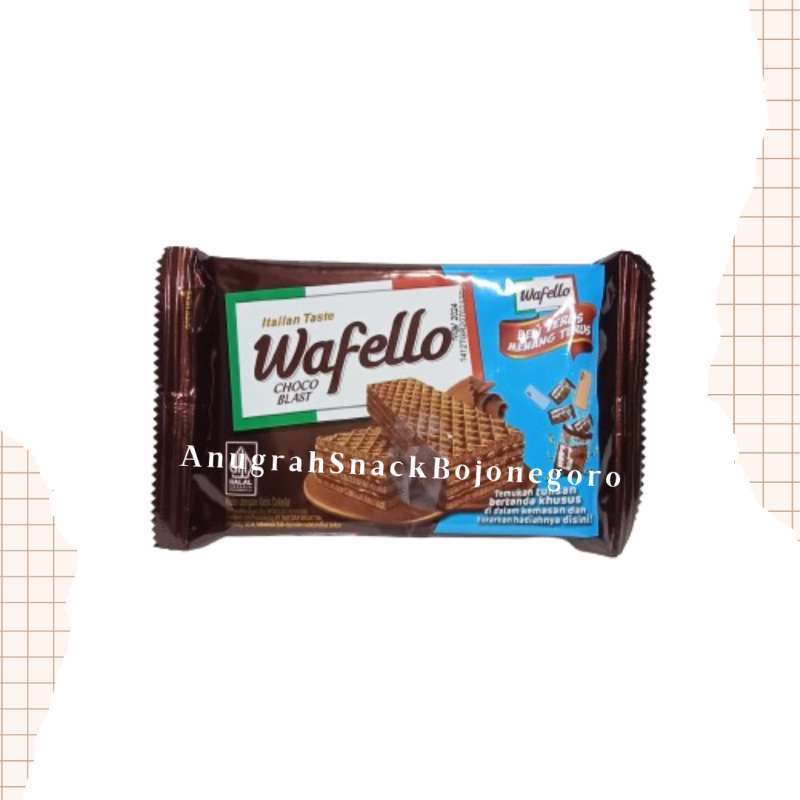 Jual Wafello Wafer Butter Choco Blast Pack 43gr X 10 Di Seller ...