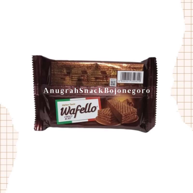 Jual Wafello Wafer Butter Choco Blast Pack 43gr X 10 Di Seller ...