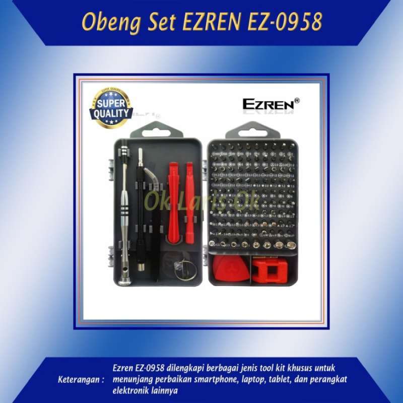 Promo Ezren Ez-0958 Perangkat Obeng Presisi Set 112in1 Magnetik ...