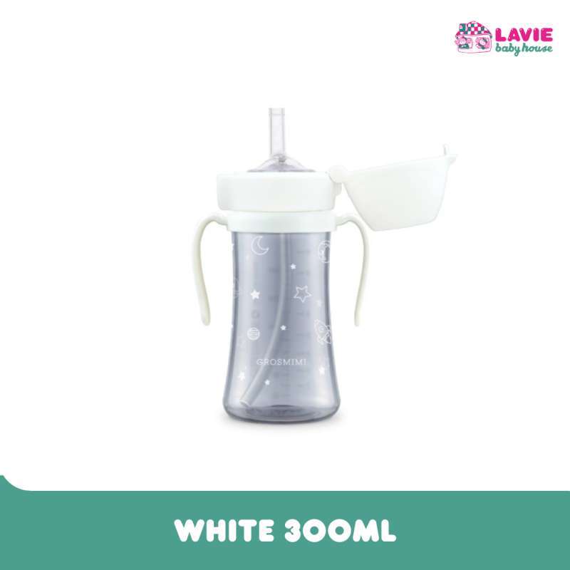 Jual Grosmimi Ppsu Straw Cup Ocean White 200 & 300ml, Ukuran 300ml Di Seller Lavie Baby House ...