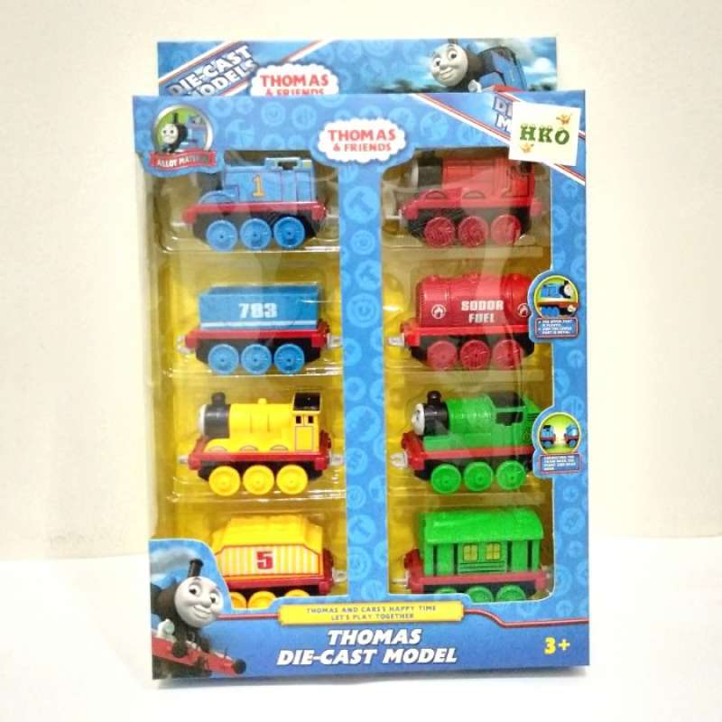 Promo Mainan Anak Diecast Besi Thomas Train Kereta Thomas Set 8 Pcs ...