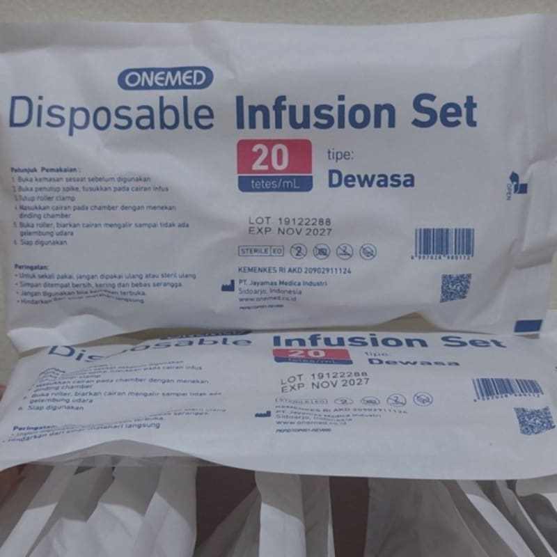 Jual Disposible Infusion Set Onemed Dewasa/infuset Onemed Dewasa Box 50 ...